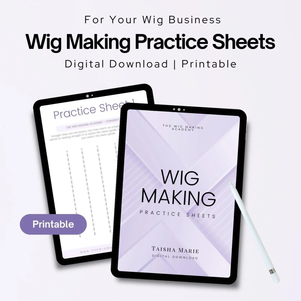 Wig Making Practice Sheets: For Beginners - Shop - The Wig Making Academy